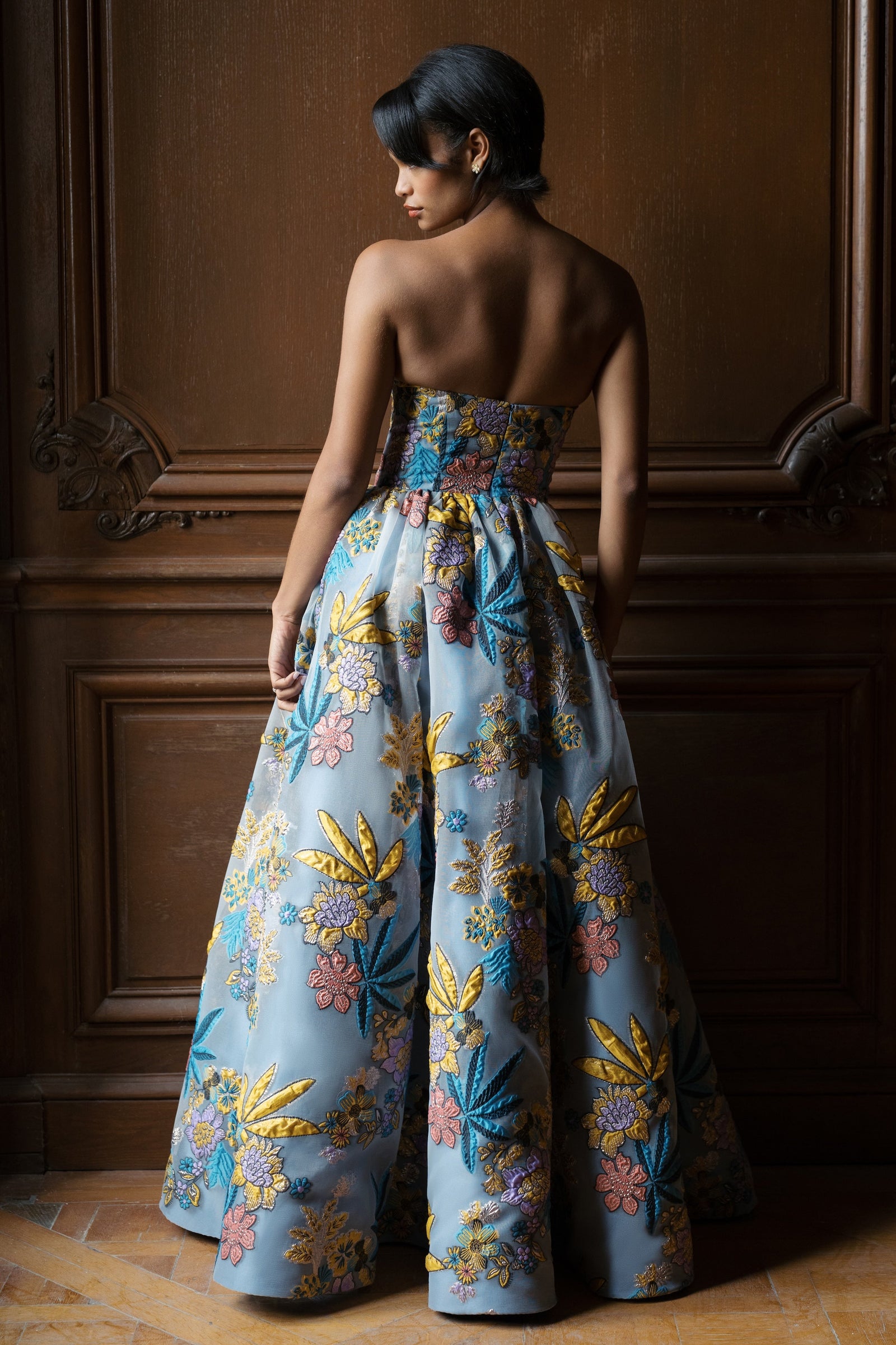 Ogontz | Strapless Ballgown Black Label Gown | Anne Barge