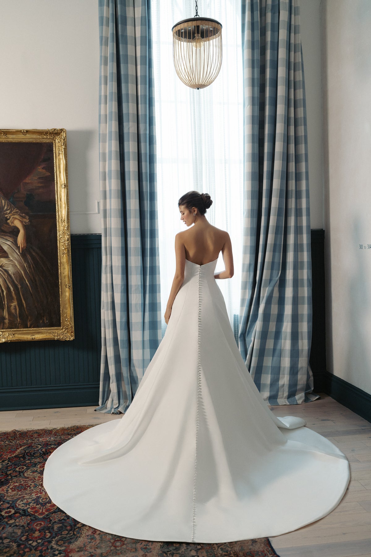 Loyola Wedding Dress | Classic Chic Satin Gown | Anne Barge